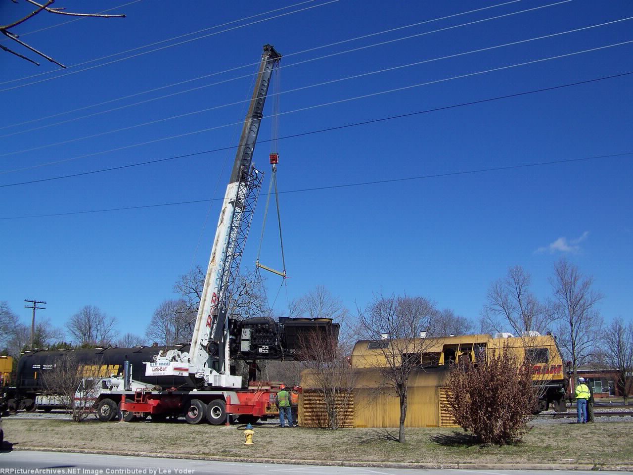 Loram Railgrinder 403 Diesel Change